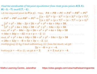 Class 10_Chapter 7_Coordinate geometry (Distance formula) Lecture 1 | PPT