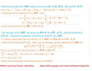 Class 10 _ Chapter 7_ Coordinate geometry_Section formula_Lecture 2 | PPT