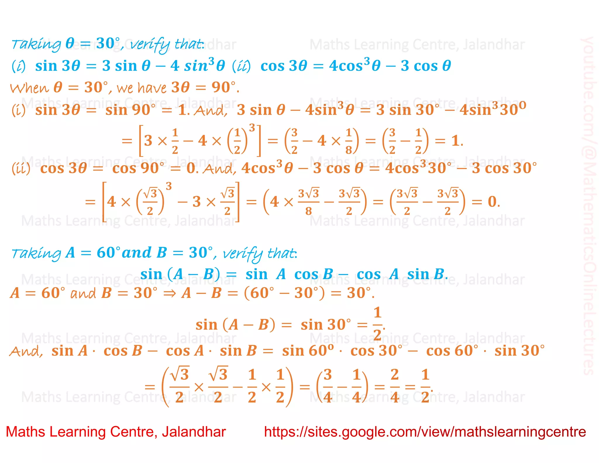 Class 10_Chapter 8_Introduction to trigonometry_Particular angles ...