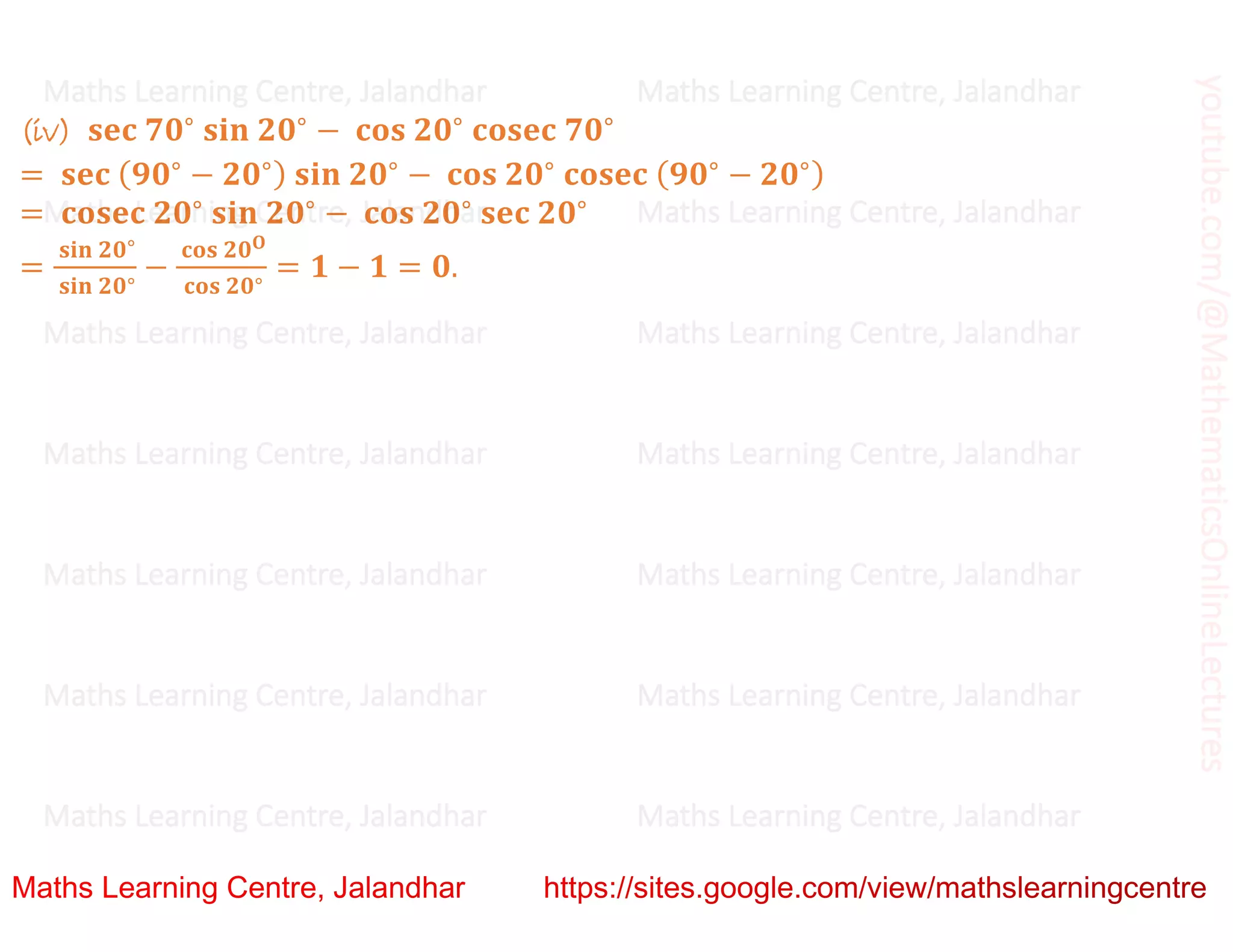 Class 10_Chapter 8_Introduction to trigonometry_Particular angles, complementary angles Lecture ...