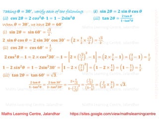 Class 10_Chapter 8_Introduction to trigonometry_Particular angles, complementary angles Lecture ...