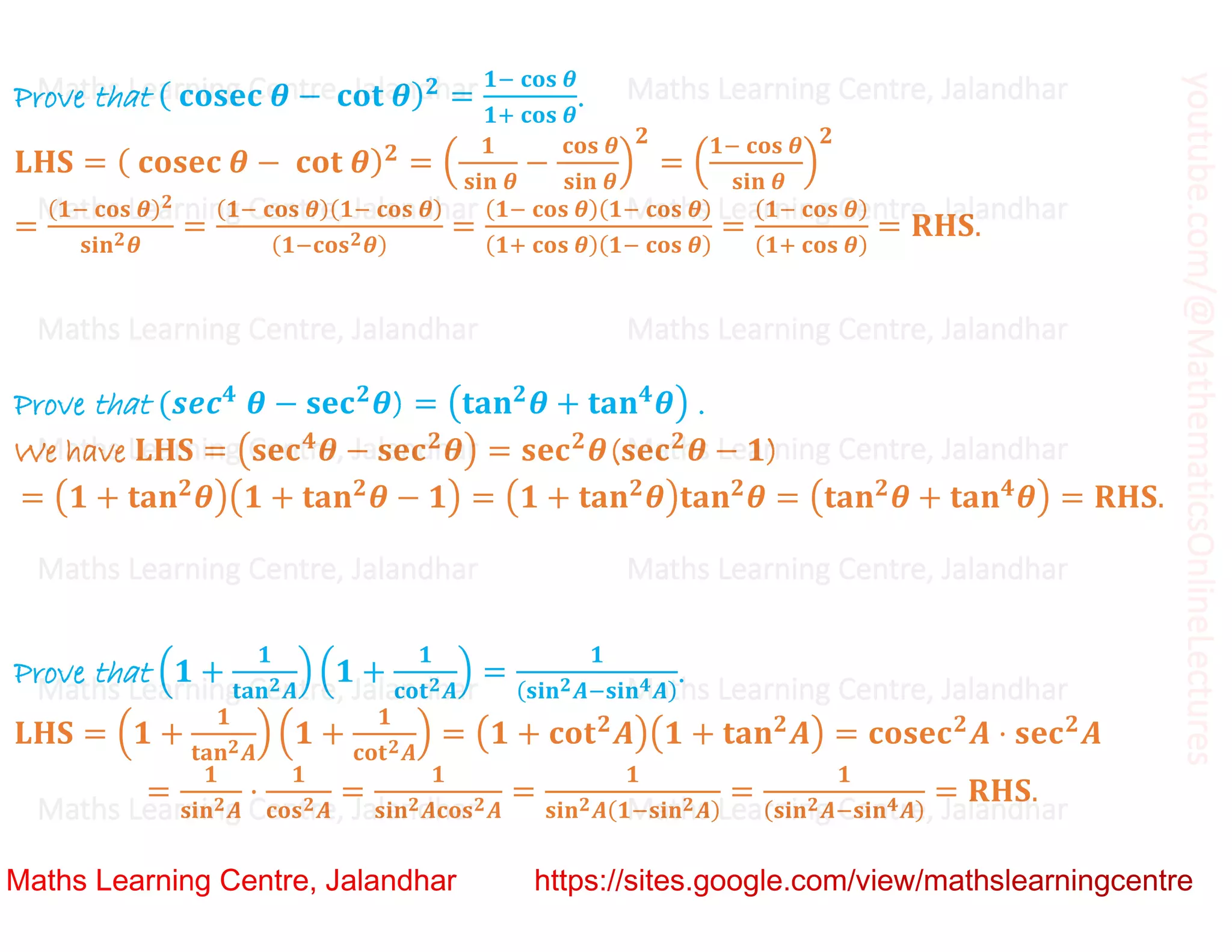 Class 10 Chapter 8 Introduction to trigonometry (Trigonometric ...