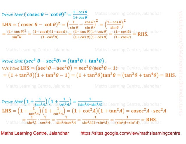 Class 10 Chapter 8 Introduction to trigonometry (Trigonometric ...