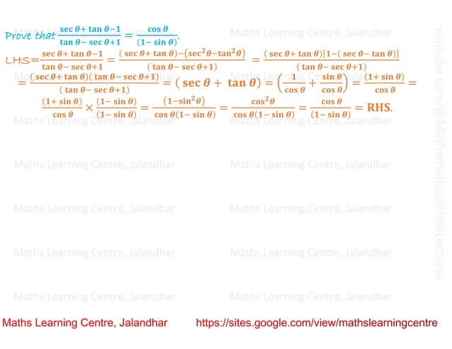 Class 10 Chapter 8 Introduction to trigonometry (Trigonometric ...