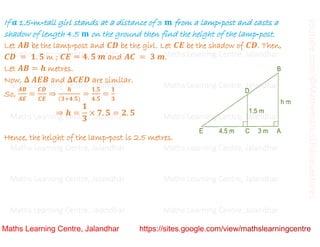 Class 10_Chapter 9_Some Applications of Trigonometry (angle of ...