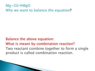 Class 10 chemical reactions and equations | PPT