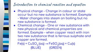 Class 10 chemistry_chapter_1_chemical reaction and equations | PDF