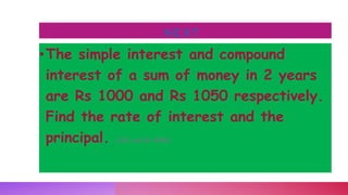 Class 10 compound interest | PPTX