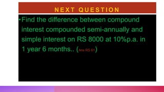 Class 10 compound interest | PPTX