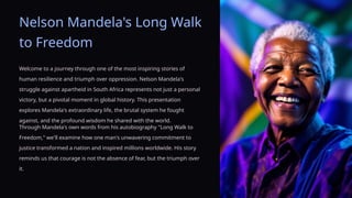 Class 10 English (FIRST FLIGHT) Chapter 2 Nelson-Mandelas-Long-Walk-to ...