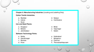Class 10 geog. & history map work ppt | PPTX
