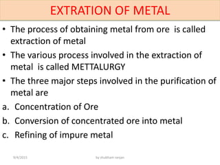 Class 10 metals and non metals notes | PPTX