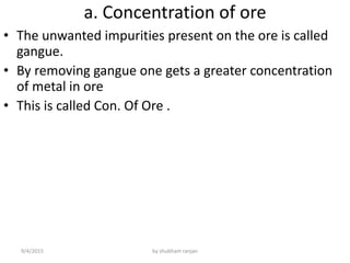 Class 10 metals and non metals notes | PPTX