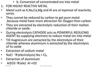 Class 10 metals and non metals notes | PPTX