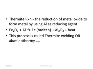 Class 10 metals and non metals notes | PPTX