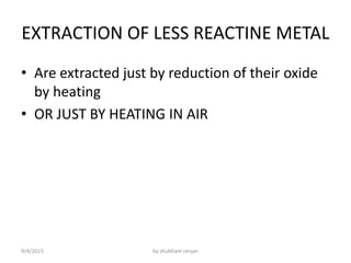 Class 10 metals and non metals notes | PPTX
