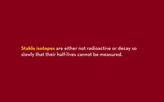 Class 10, Stable isotopes | PDF