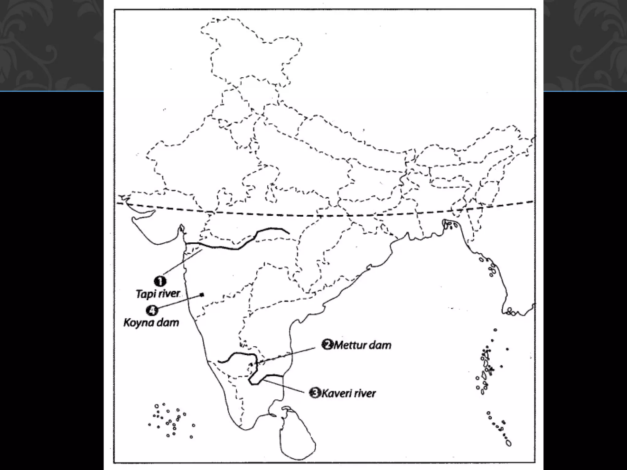 Water Resources, map practice Class 10 cbse | PDF