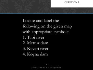 Water Resources, map practice Class 10 cbse | PDF