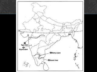 Water Resources, map practice Class 10 cbse | PDF