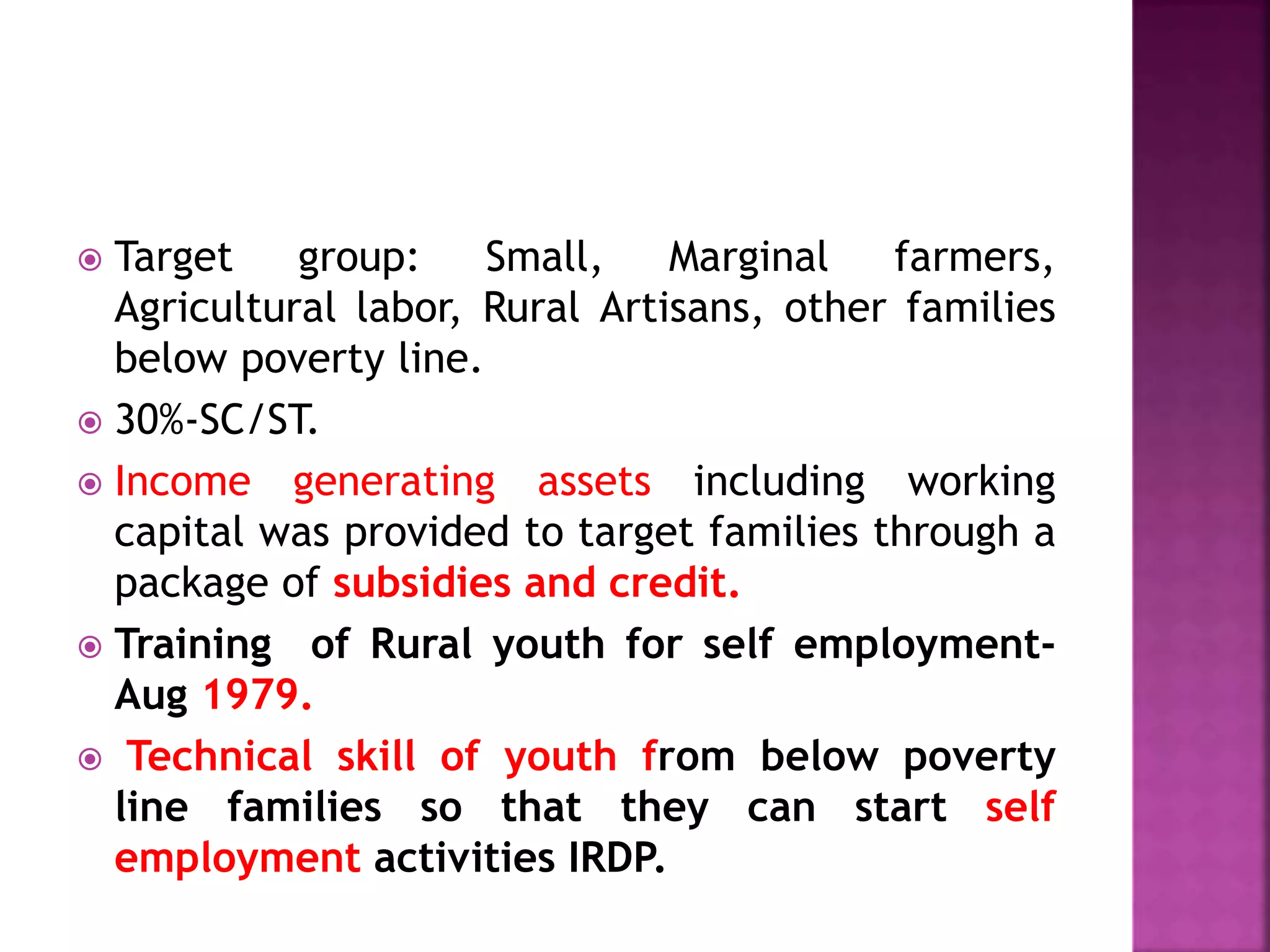 Social Justice and Poverty Alleviation Programme | PPTX