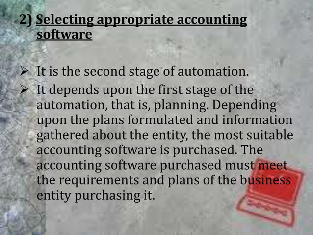 Automation of Accounting process & Advantages/Disadvantages of Computerized accounting | PPTX