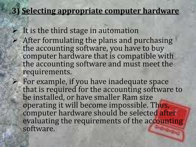 Automation of Accounting process & Advantages/Disadvantages of Computerized accounting | PPTX