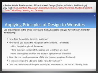Class 11 evaluating web design lecture notes | PPT | Web Development ...
