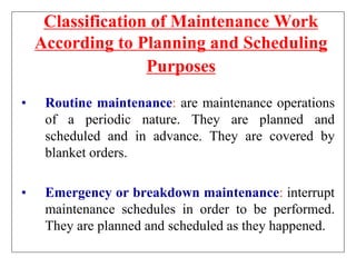 Class 11 - MAINTENANCE PLANNING AND SCHEDULING_Dr.Adel_.ppt