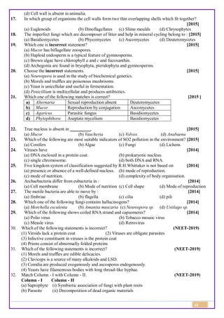 Class 11 Biology Topic Wise Line by Line Chapter 2 Biological ...