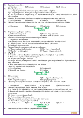 Class 11 Biology Topic Wise Line by Line Chapter 2 Biological ...