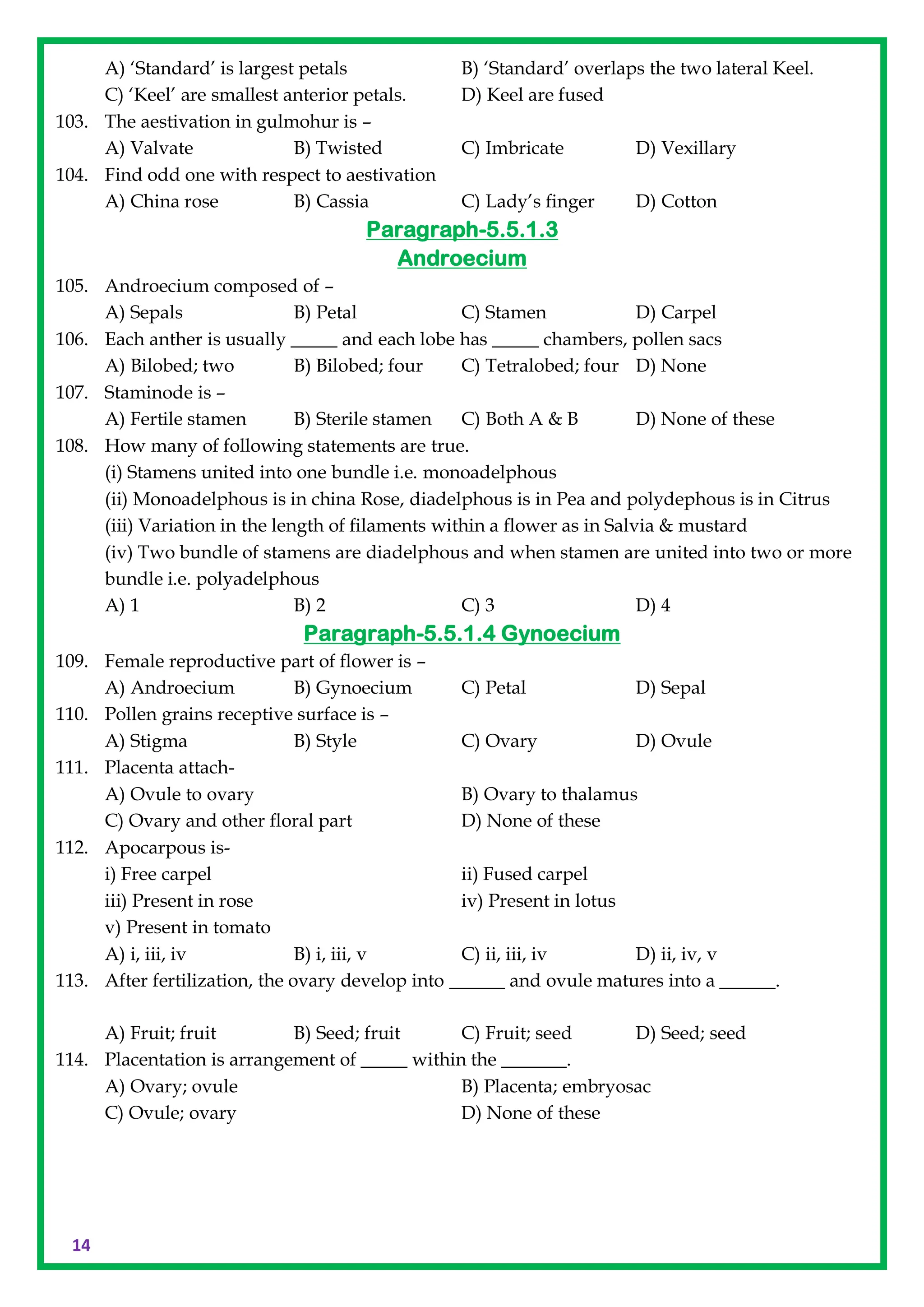 Class 11 Biology Topic Wise Line by Line Chapter 5 Morphology of ...