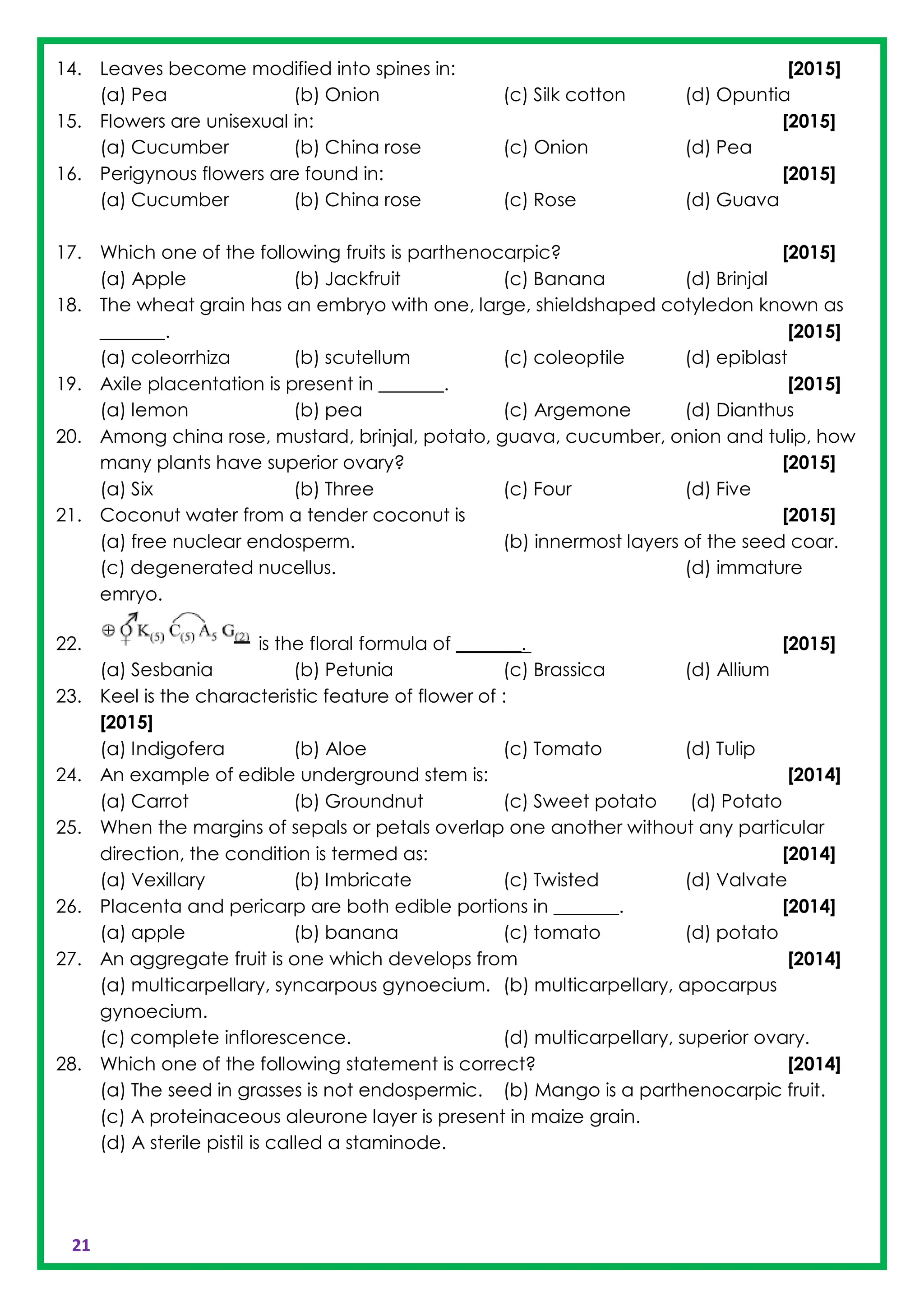 Class 11 Biology Topic Wise Line by Line Chapter 5 Morphology of ...