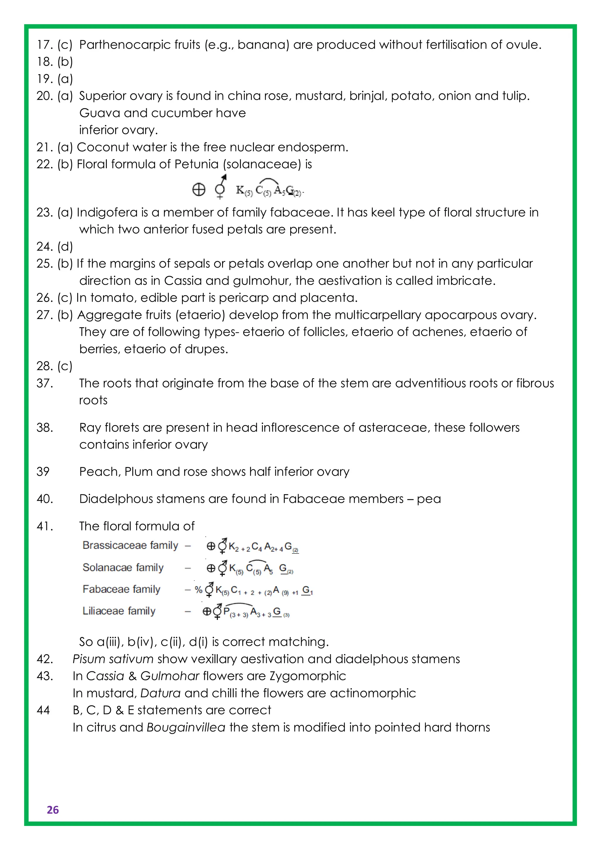 Class 11 Biology Topic Wise Line by Line Chapter 5 Morphology of ...