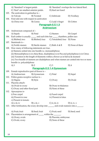 Class 11 Biology Topic Wise Line by Line Chapter 5 Morphology of ...
