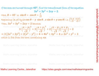 Class 11 Chapter 10 Straight Lines _ change of axis _ Lecture 10.pdf