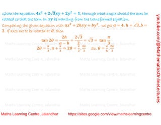 Class 11 Chapter 10 Straight Lines _ change of axis _ Lecture 10.pdf