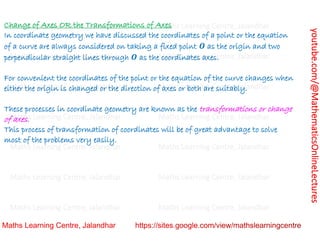 Class 11 Chapter 10 Straight Lines _ change of axis _ Lecture 10.pdf
