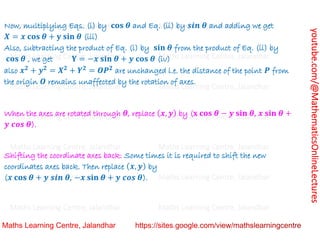 Class 11 Chapter 10 Straight Lines _ change of axis _ Lecture 10.pdf