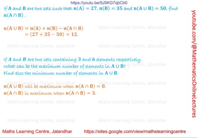 Class 11_Chapter 1_Sets (Venn Diagrams) Lecture 5.pdf | Free Download