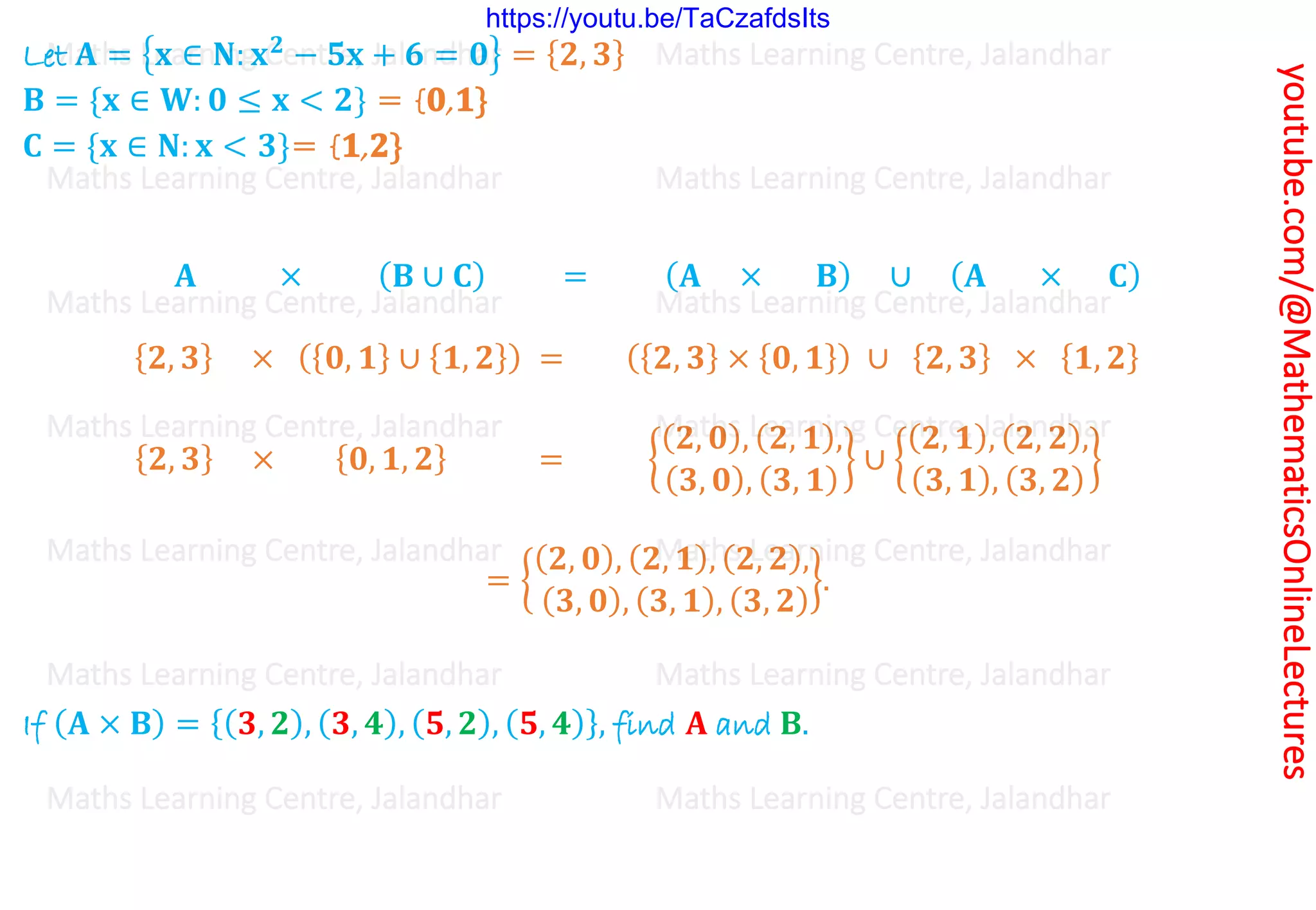 Class 11_ Chapter 2_Relations and Functions (Ordered Pair and Cartesian ...
