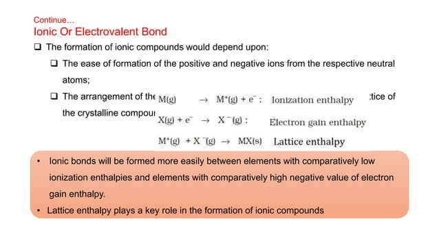 Class 11 Chapter 4 Chemical Bonding and Molecular Structure.pptx ...