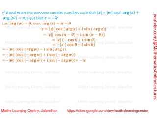 Class 11 Chapter 5 Complex Numbers and Quadratic Equations (Euler form)Lecture 4.pdf