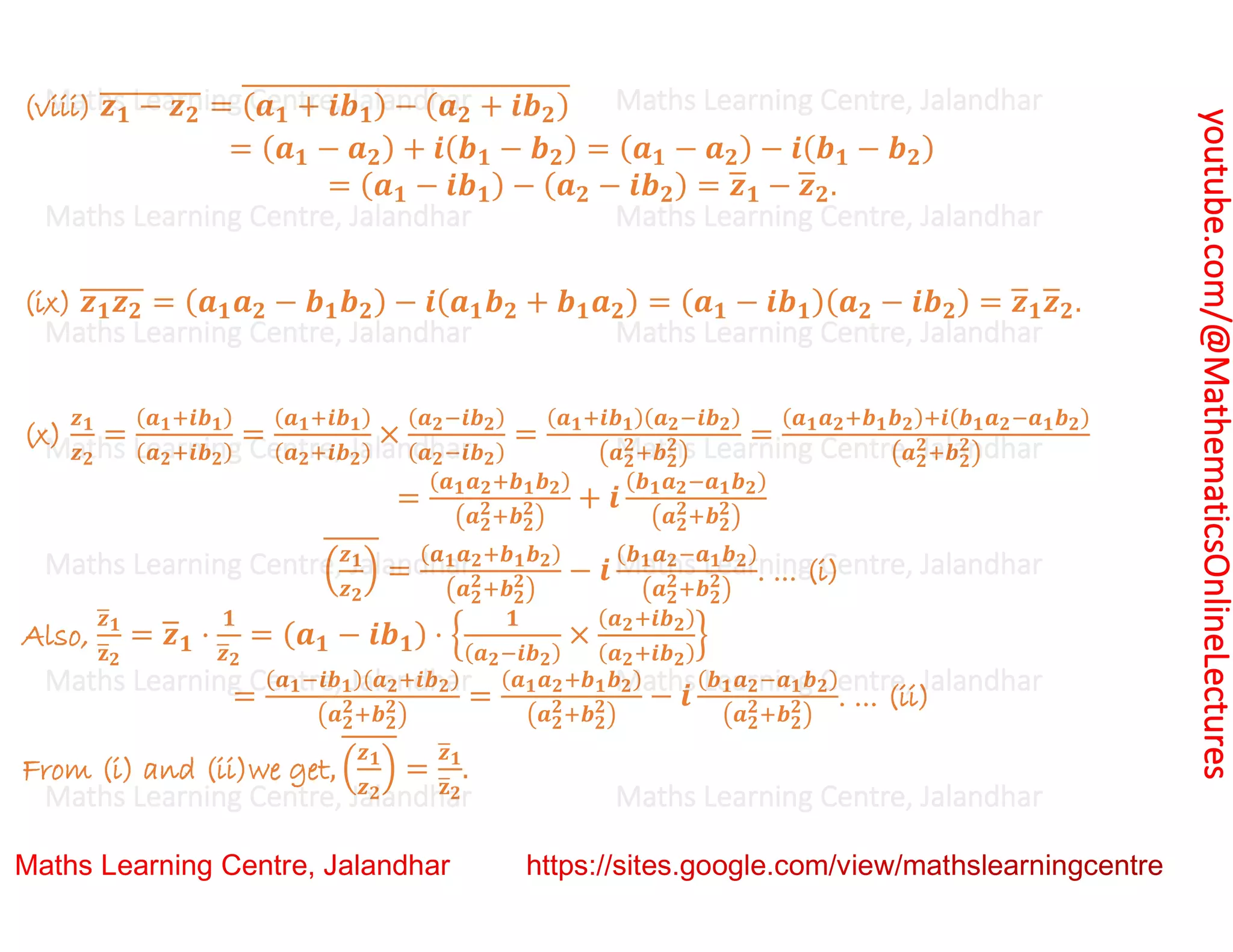 Class 11 Chapter 5 Complex Numbers and Quadratic Equations (Modulus and conjugate) Lecture 2.pdf