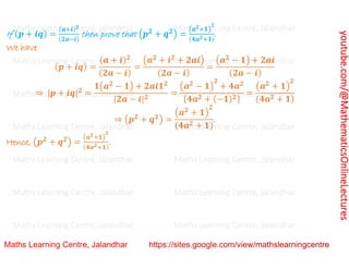 Class 11 Chapter 5 Complex Numbers and Quadratic Equations (Modulus and conjugate) Lecture 2.pdf