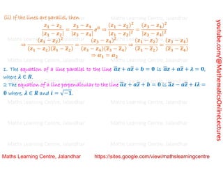 Class 11 Chapter 5 Complex Numbers (applications to geometry)Lecture 9.pdf
