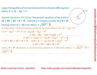Class 11 Chapter 5 Complex Numbers (applications to geometry)Lecture 9.pdf