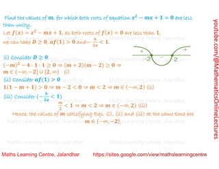 Class 11 Chapter 5 Quadratic Equations (graphs and location of roots)Lecture 7.pdf | Free Download
