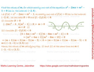 Class 11 Chapter 5 Quadratic Equations (graphs and location of roots)Lecture 7.pdf | Free Download