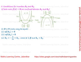 Class 11 Chapter 5 Quadratic Equations (graphs and location of roots)Lecture 7.pdf